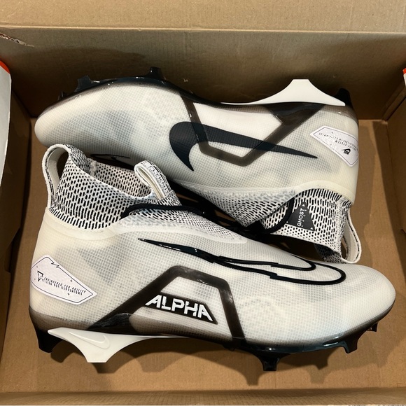 Nike | Shoes | Size 3 Wide Nike Alpha Menace Elite 3 Football Cleats Whiteblack Dh135100 | Poshmark